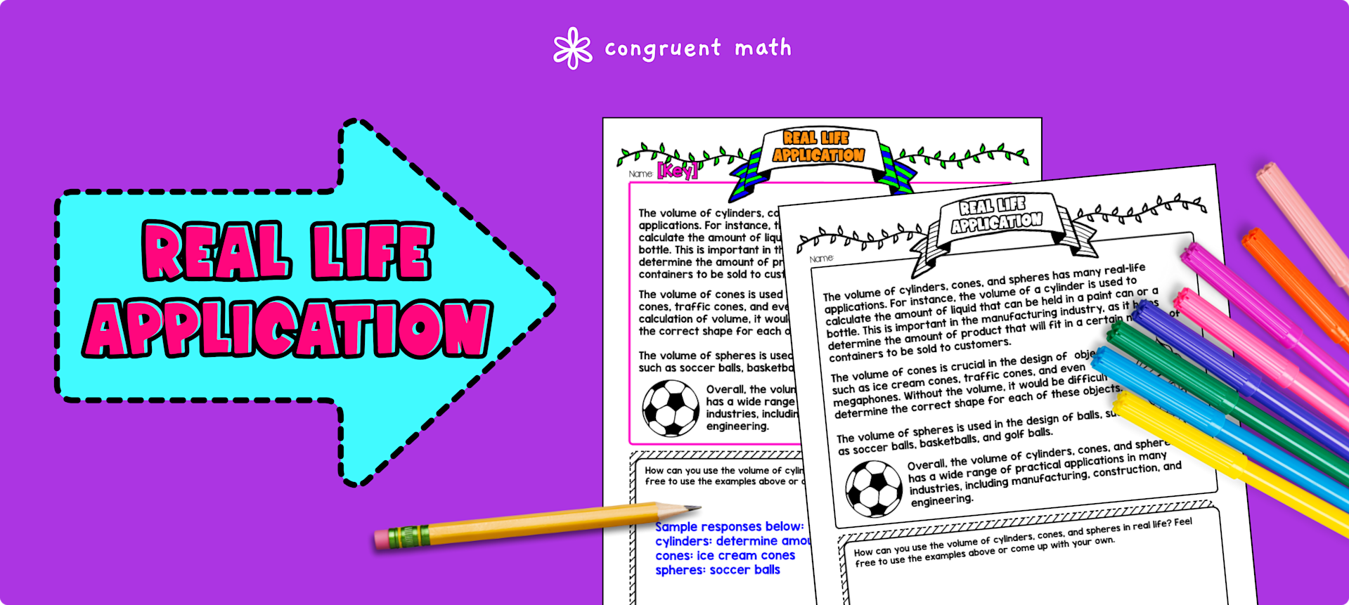 Volume of Cylinders, Cones, and Spheres Lesson Plan | Congruent Math