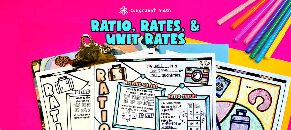 Ratio, Rates, & Unit Rates Lesson Plan | Congruent Math