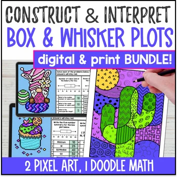 Box & Whisker Plots Activity BUNDLE | Digital & Print | Data ...
