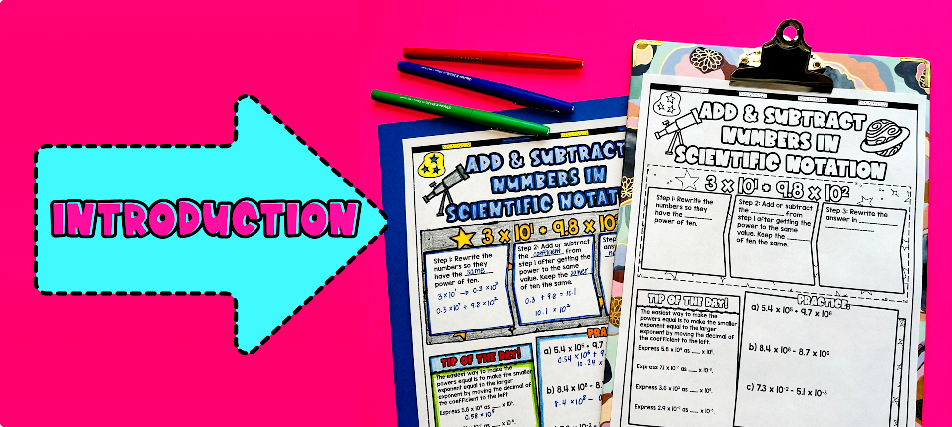 Adding and Subtracting Scientific Notation Lesson Plan | Congruent Math
