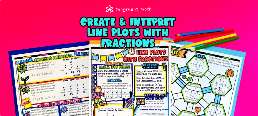 Create and Interpret Line Plots with Fractions Lesson Plan | Congruent Math