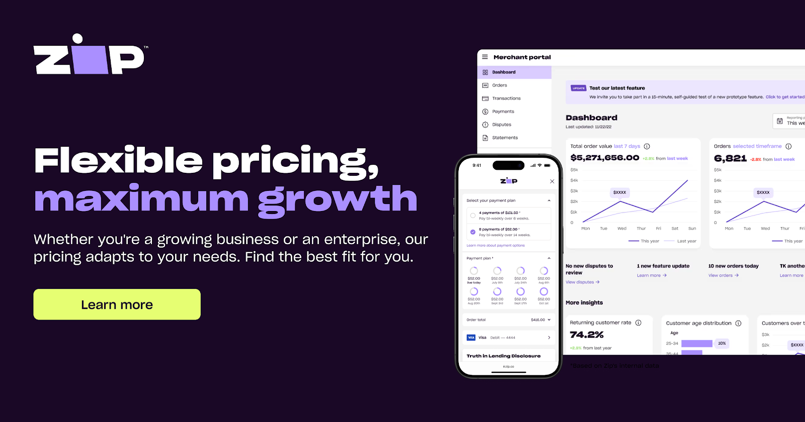 Plans & pricing for flexible payments | Zip for business