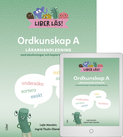 Liber Läs Ordkunskap A Lärarhandledning med Digital (lärarlicens)