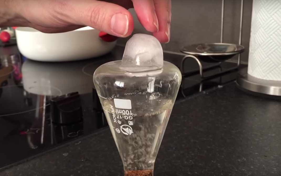 Boiling water with ice | The Astroholic