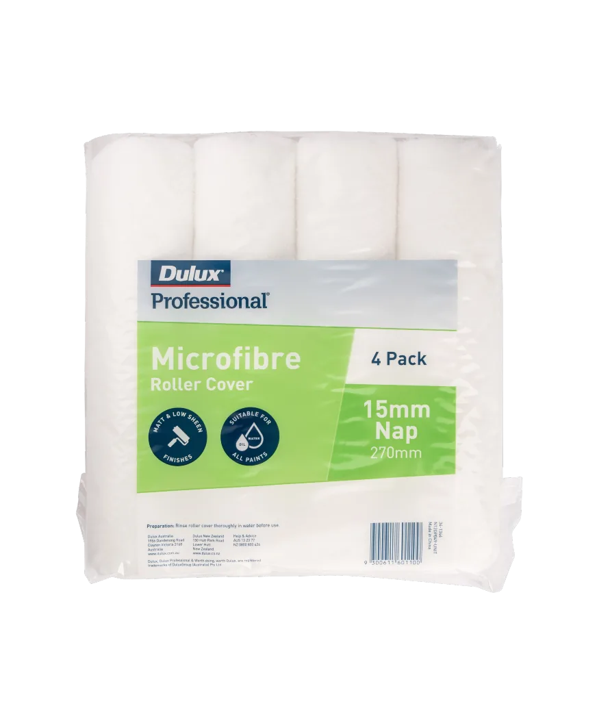 Microfibre Roller 15mm 4 Pack | Trade