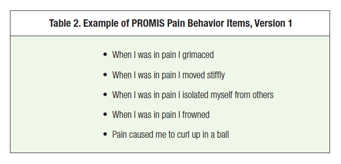 PROMIS Pain-Related Measures: An Overview