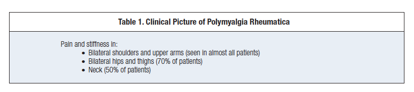 Latest Advances In the Diagnosis And Treatment Of Polymyalgia Rheumatica