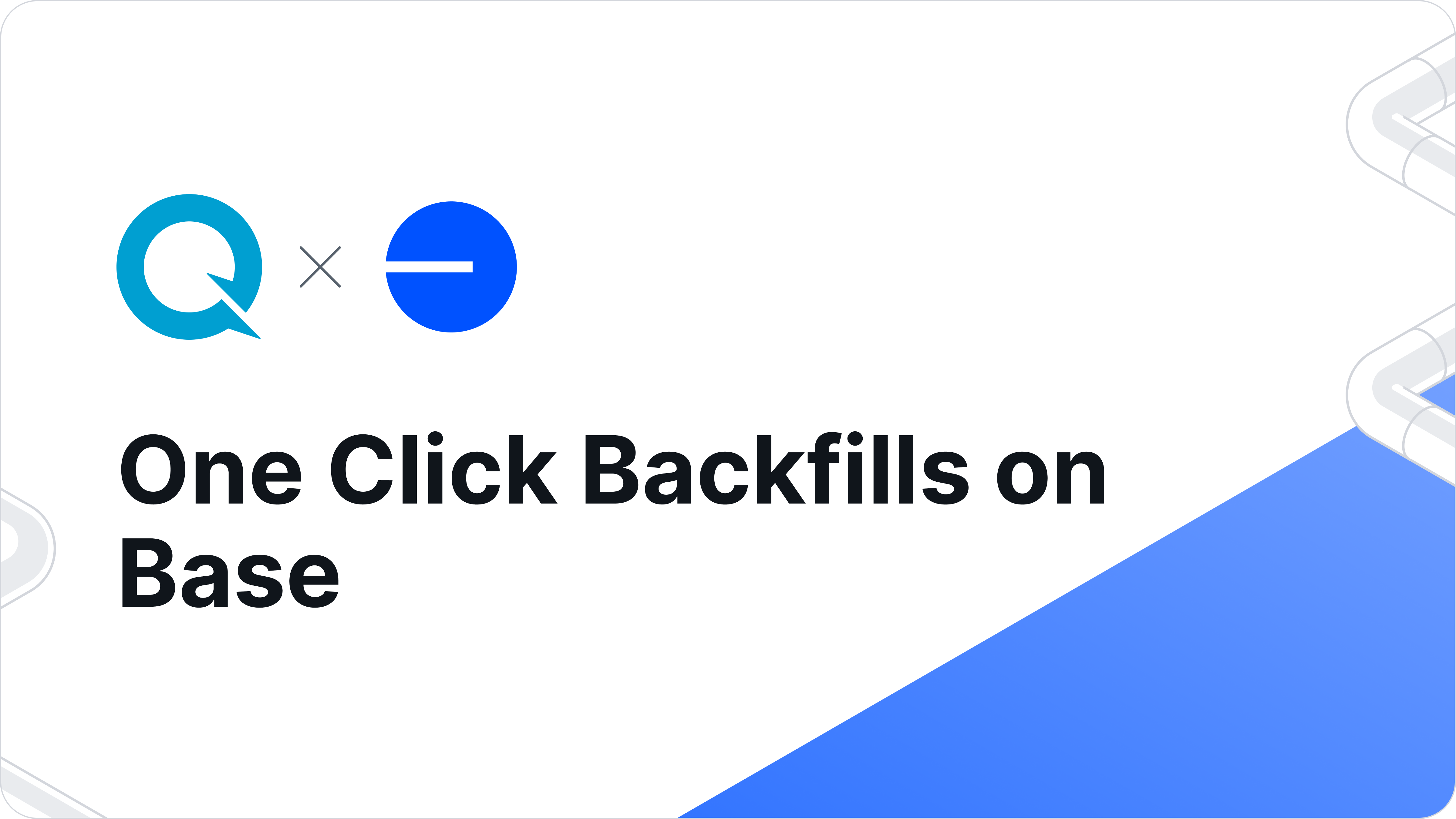 One-Click Base Data Backfills | QuickNode