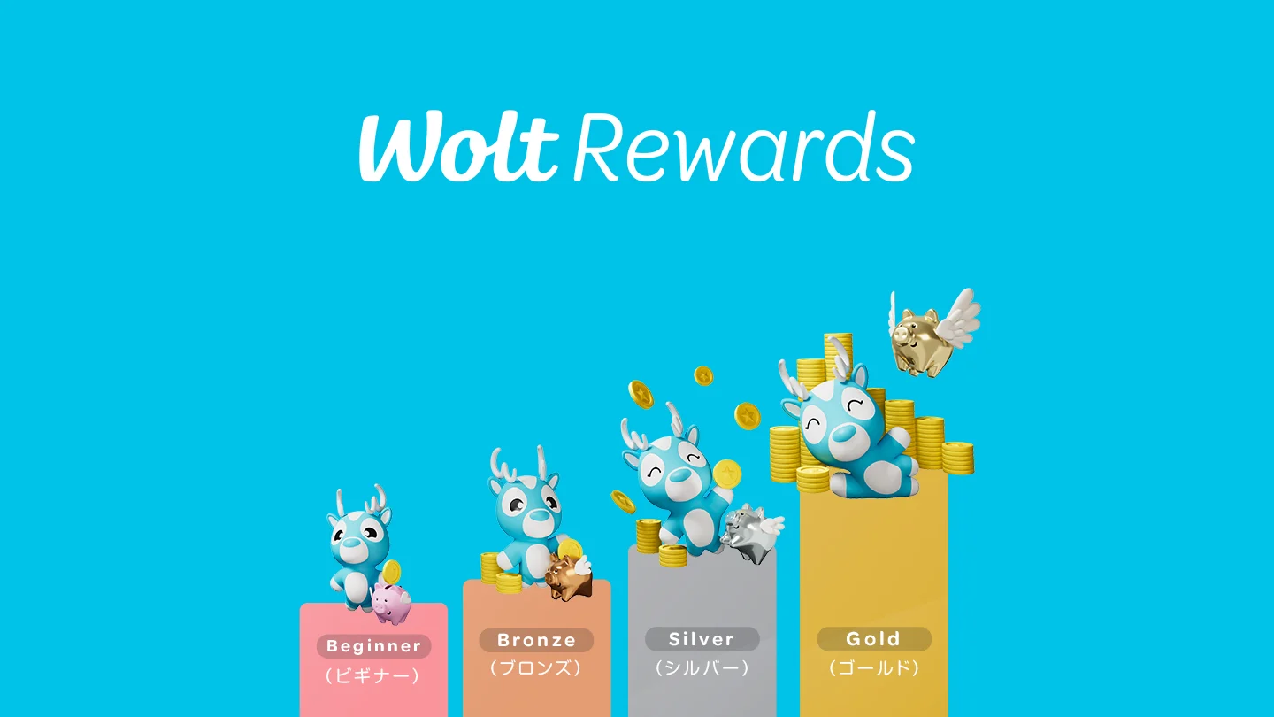 Woltの注文で、ポイントが貯まる！Wolt Rewardsプログラムで、もっと楽しく、もっとおトクに。 - Wolt (日本)