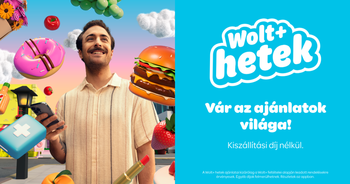 Rendelj akár 30% kedvezménnyel a nyári Wolt+ Hetek alatt! - Wolt (Magyarország)