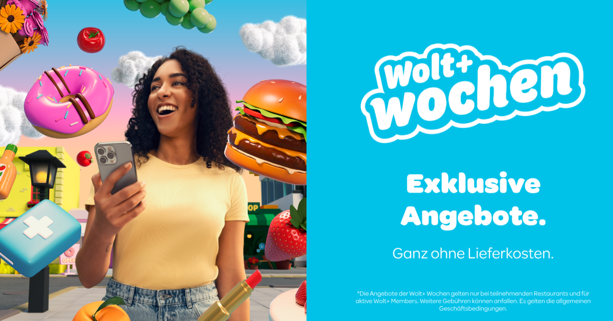 Bis zu 50% Rabatt bei den Wolt+ Wochen! - Wolt (Österreich)