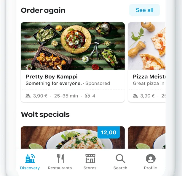 Wolt Ads | For Merchants | Get your venue ranked in top positions ...