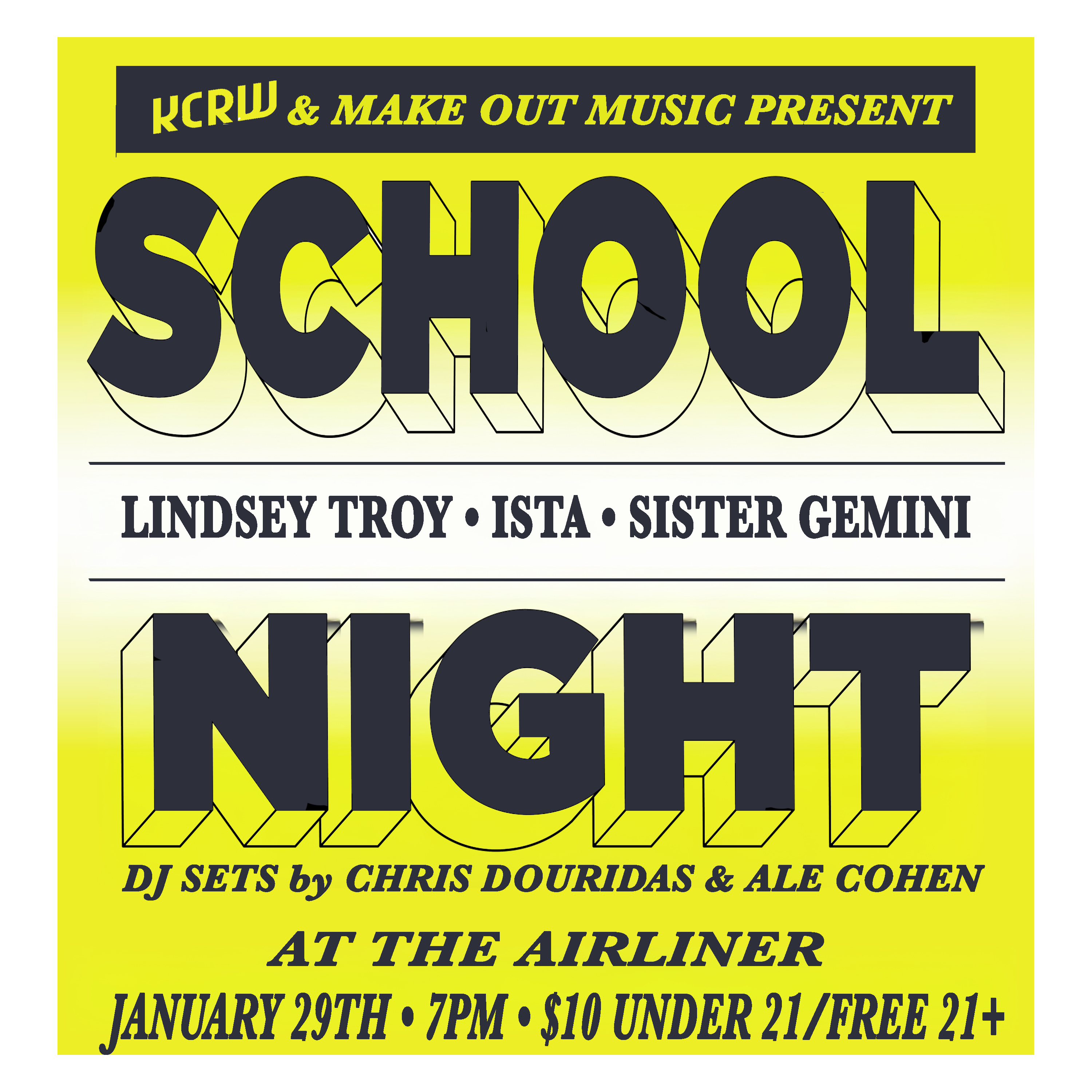 School Night: Lindsey Troy, ISTA, & Sister Gemini | KCRW