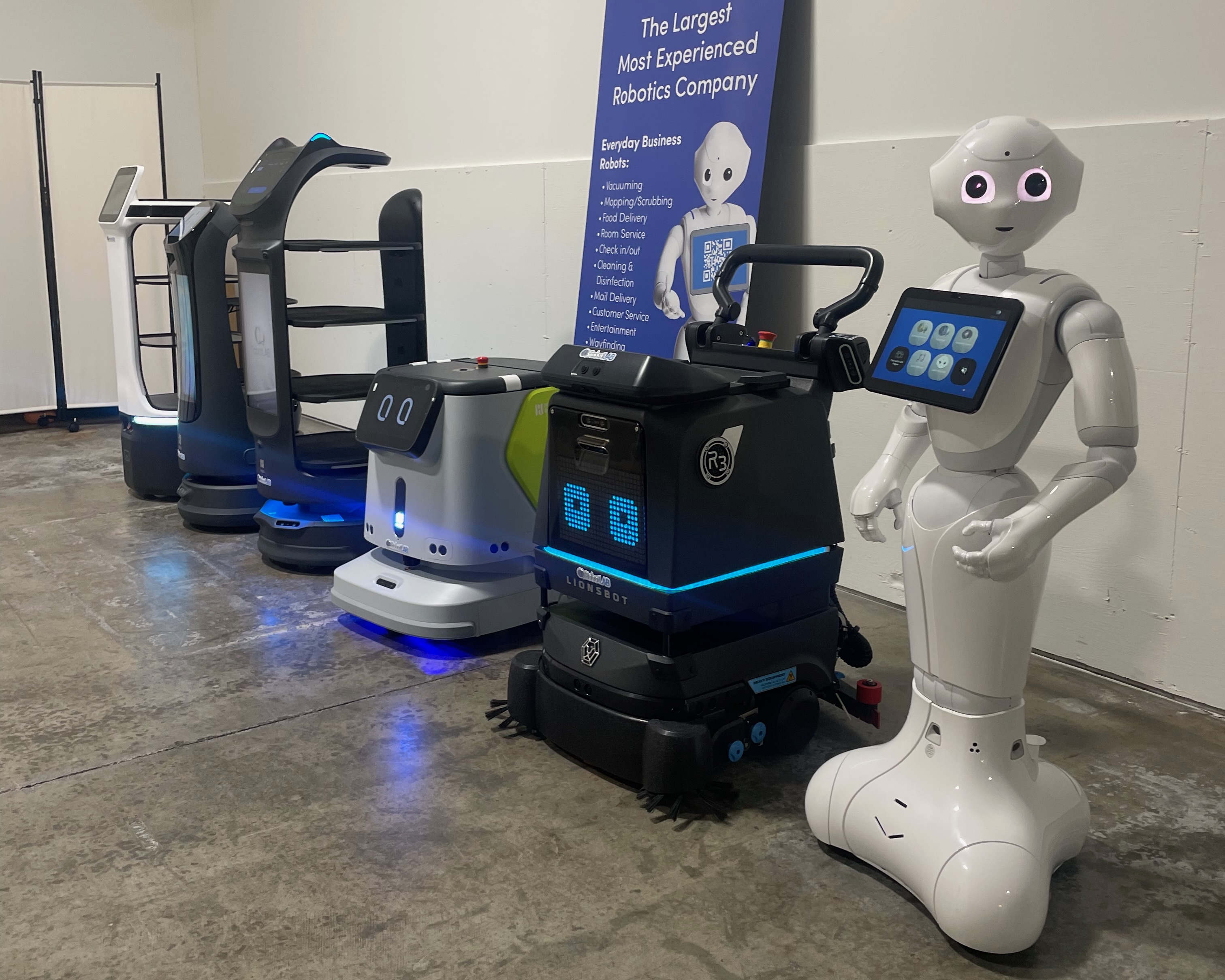 Robot sales team pitches worker bots to the service… | KCRW