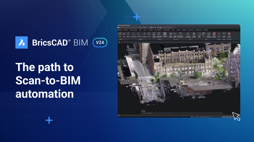 El camino hacia la automatización de Scan-to-BIM con BricsCAD® BIM V24 | Bricsys Blog