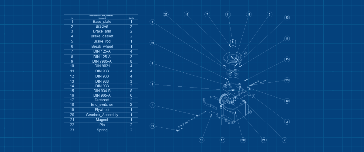 Developing an annotation, exploded, isometric drawing in under 90 seconds