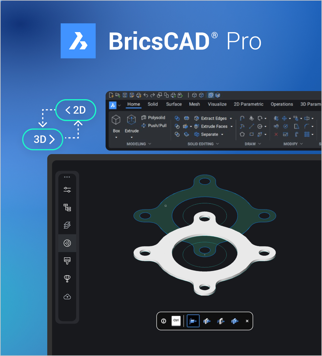 BricsCAD Pro | CAD-Software für 2D-Konstruktion, 3D-Modellierung & Apps