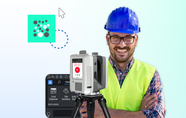 BricsCAD for Surveyors - CAD Software for modeling from Point Clouds