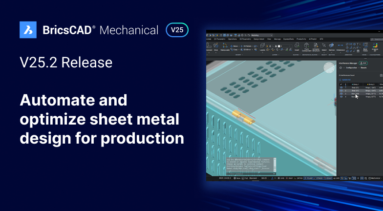 Automate and optimize sheet metal design for production with BricsCAD Mechanical | Bricsys Blog