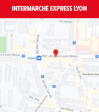 Supermarché Lyon : tous les magasins Intermarché à Lyon