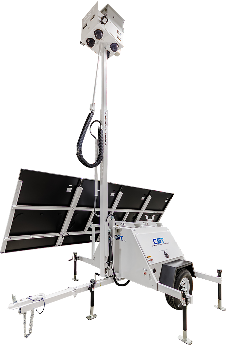 CAMERA SOLAR POWER SURVEILLANCE TOWER - Sunstate Equipment