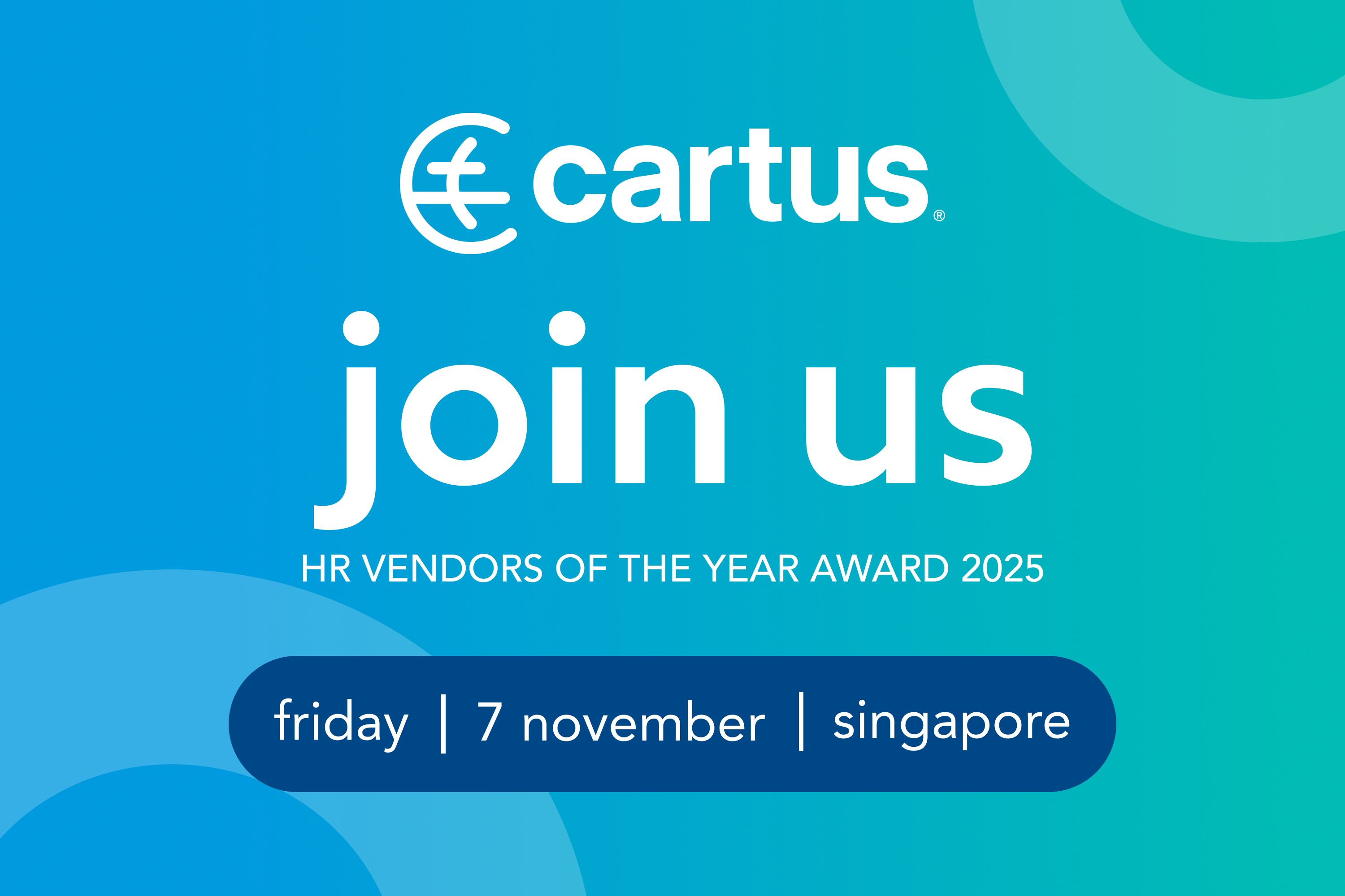Cartus at HR Vendors of the Year Award 2025 | Singapore | Cartus