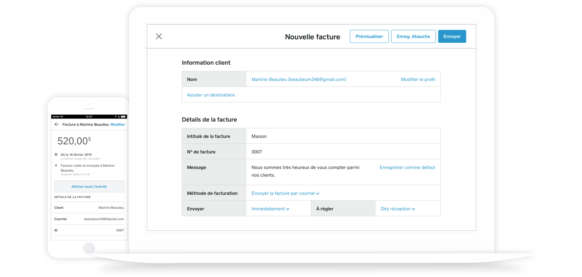 Modèle de facture - Générer des factures personnalisées | Square