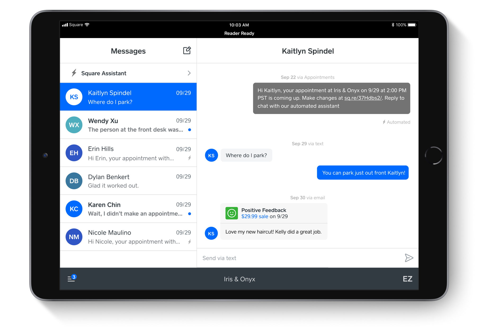 Text and Email Customers from One Place | Square Messages
