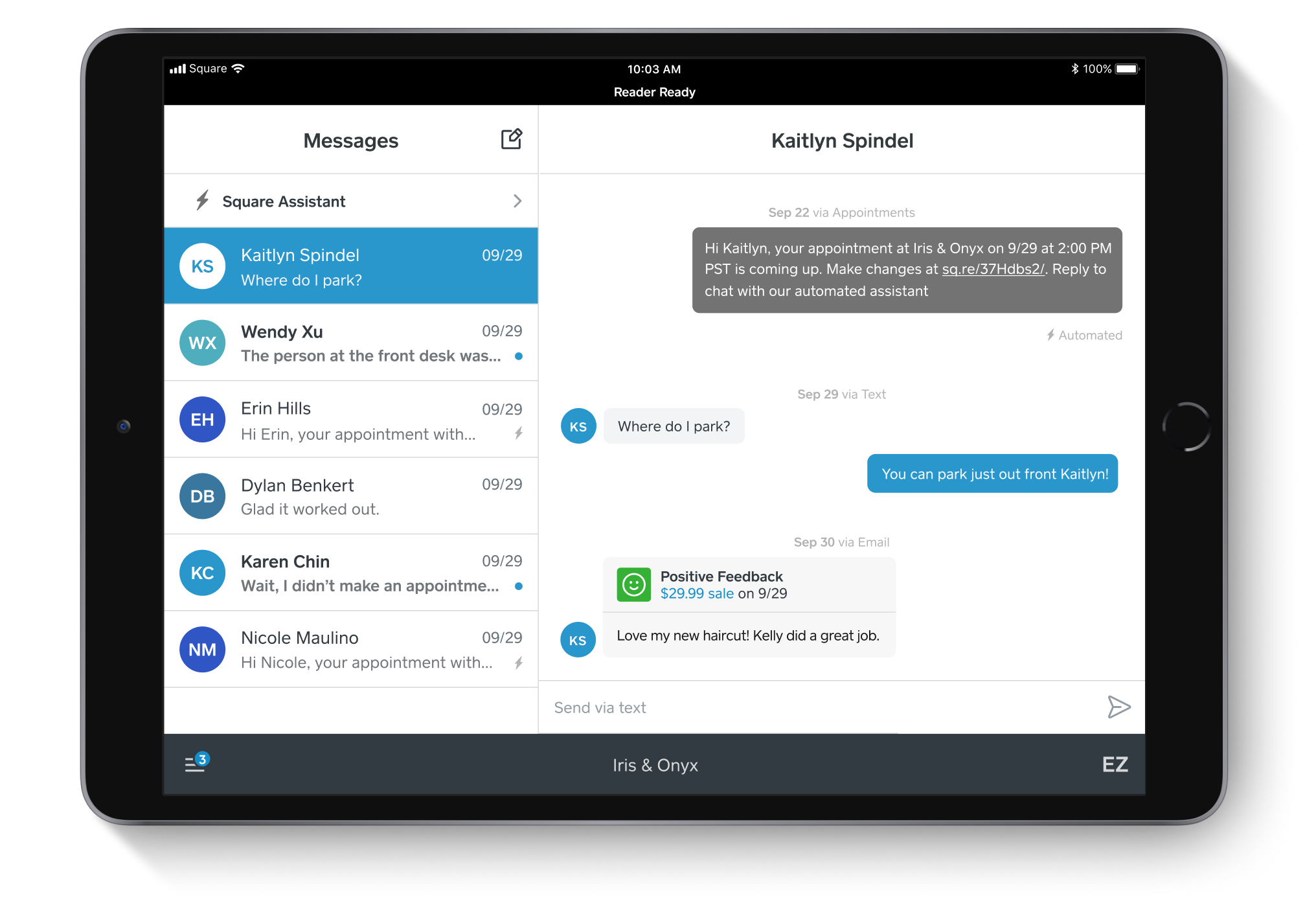 Text and Email Customers from One Place | Square Messages