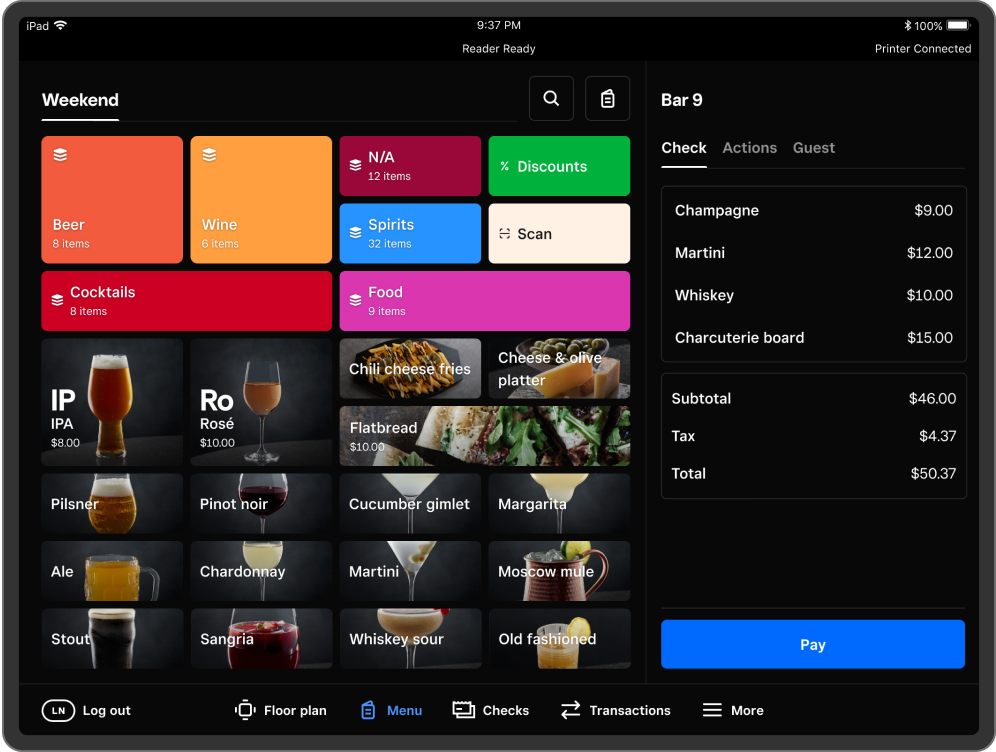 Bar POS System | Brewery POS Software | Square