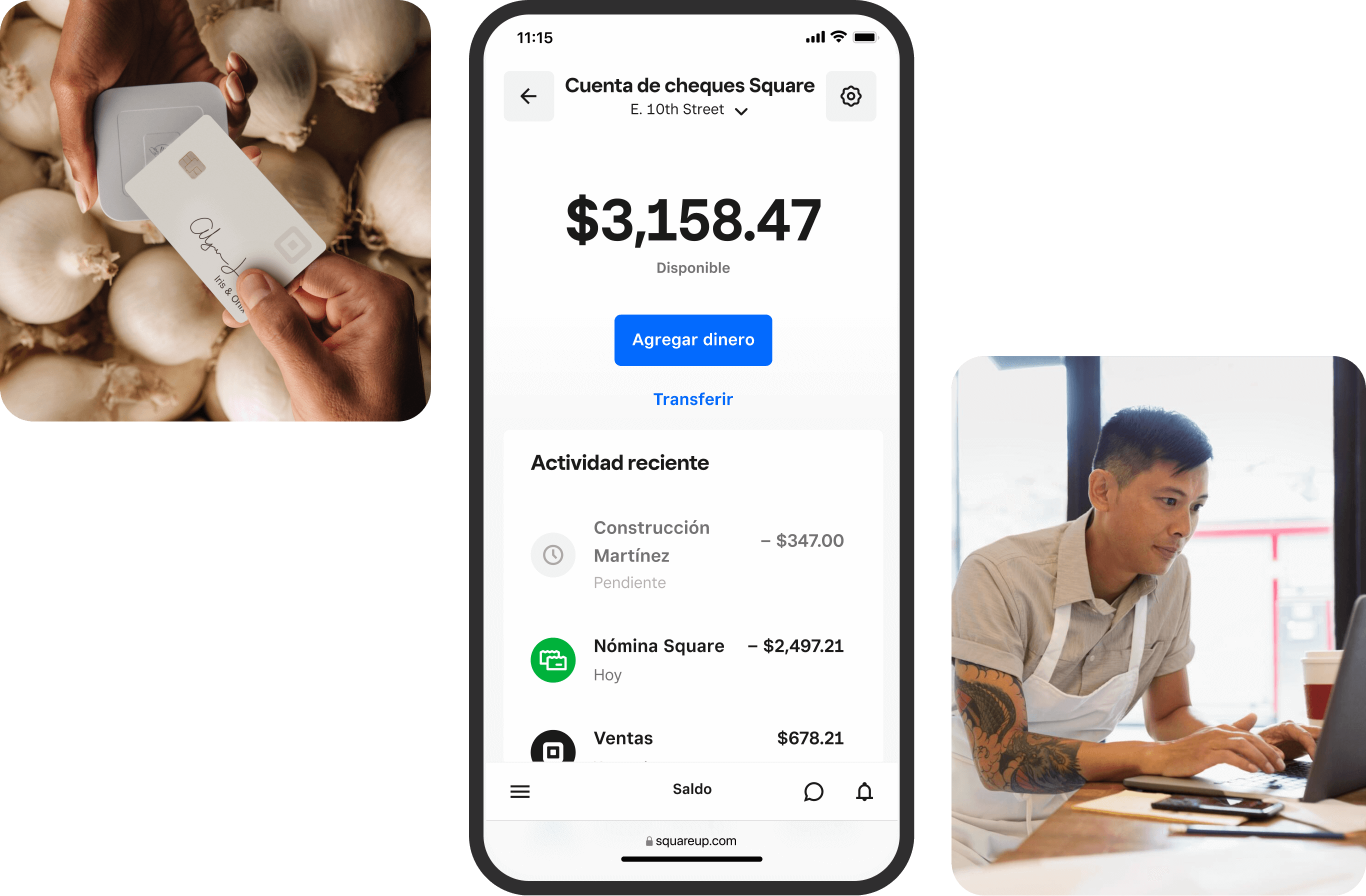 Cuentas de cheques comerciales | Cuenta de cheques Square