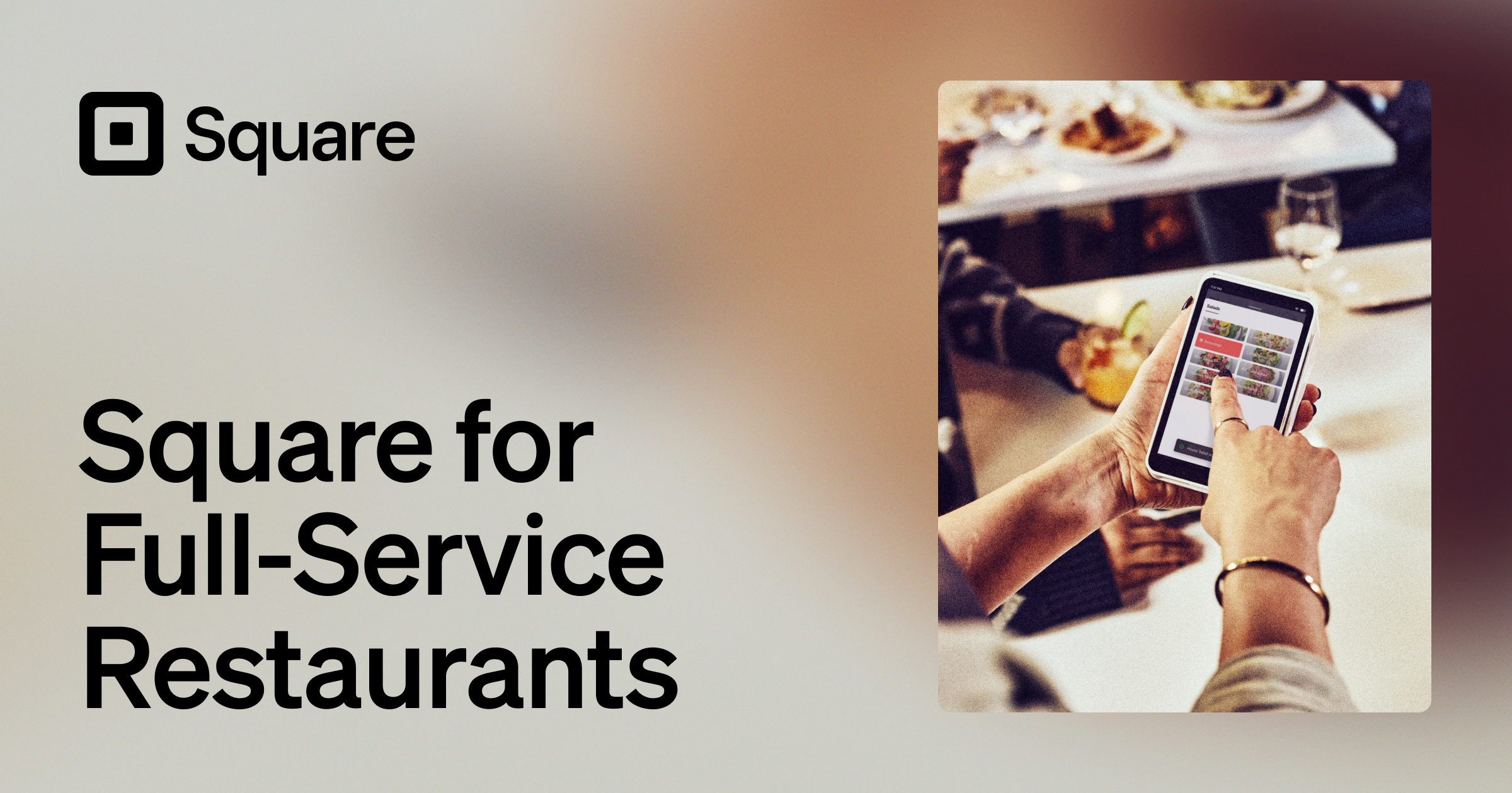 Square POS for Full-Service Restaurants | Square Restaurants