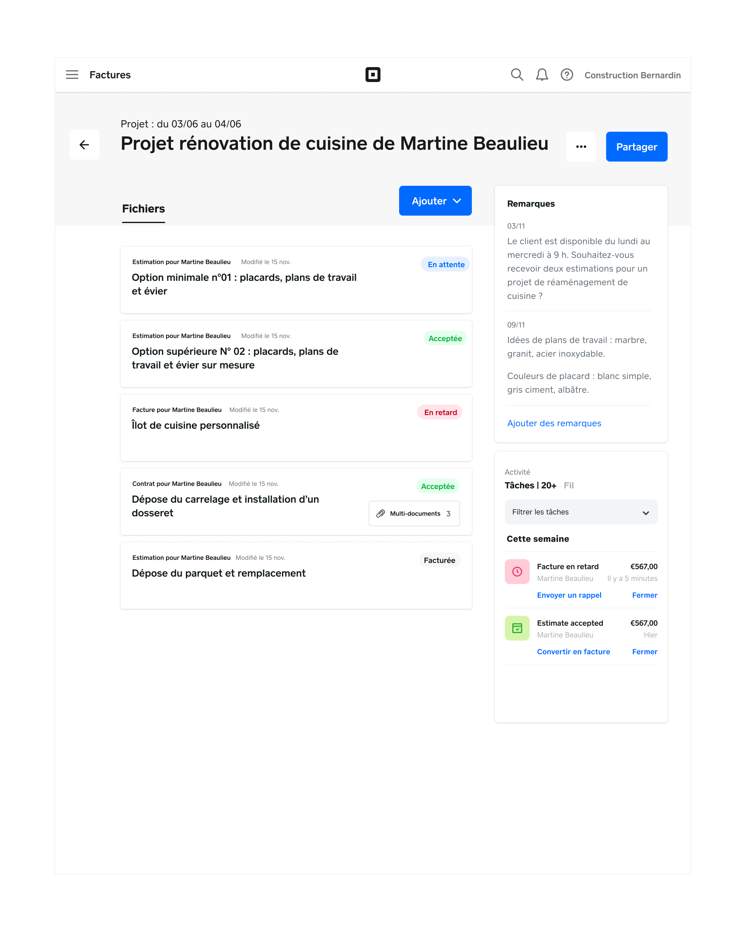 Fonctionnalités de Factures Square pour votre entreprise