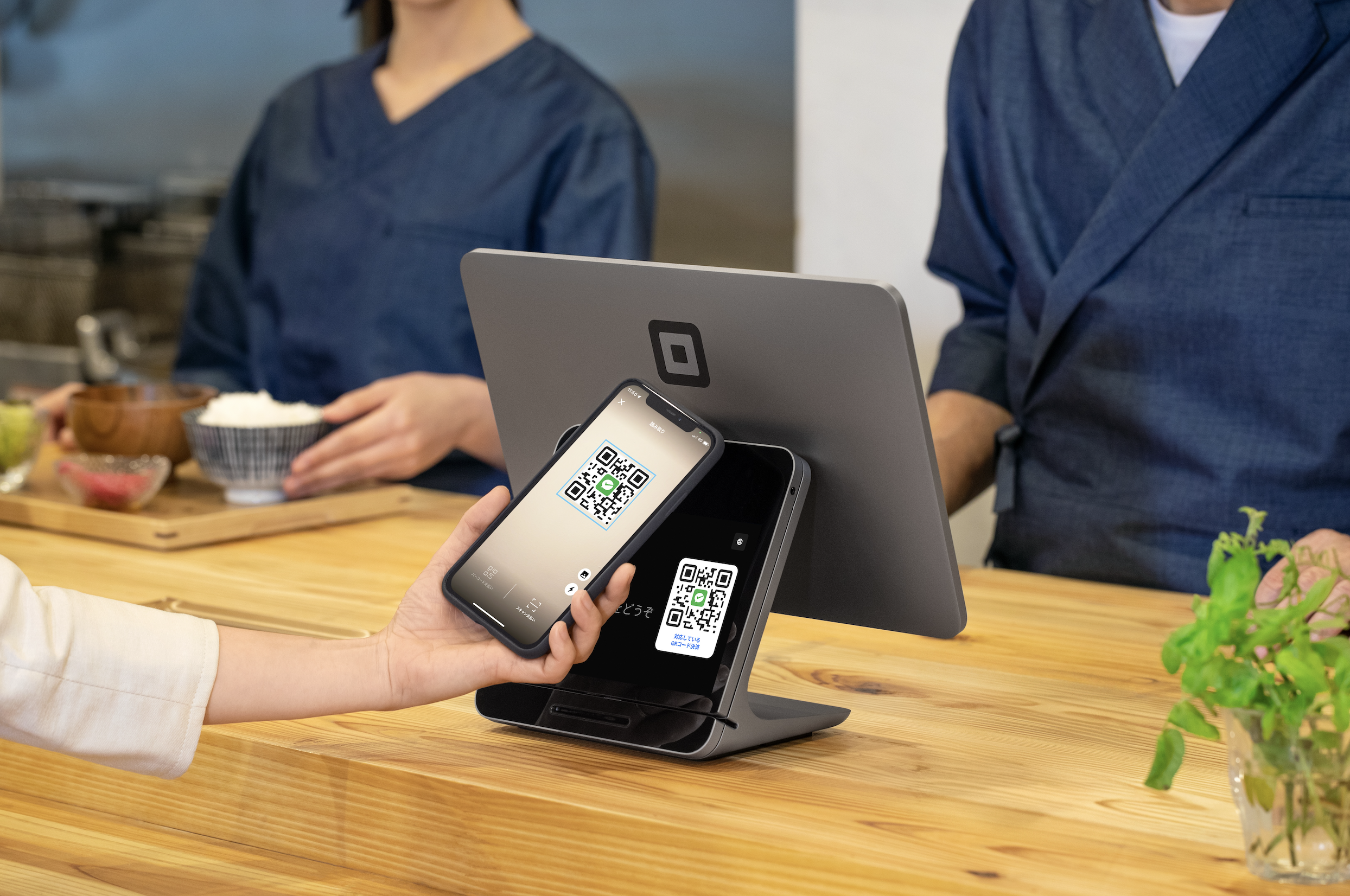 Square、 主要7種の QRコード決済が 可能に