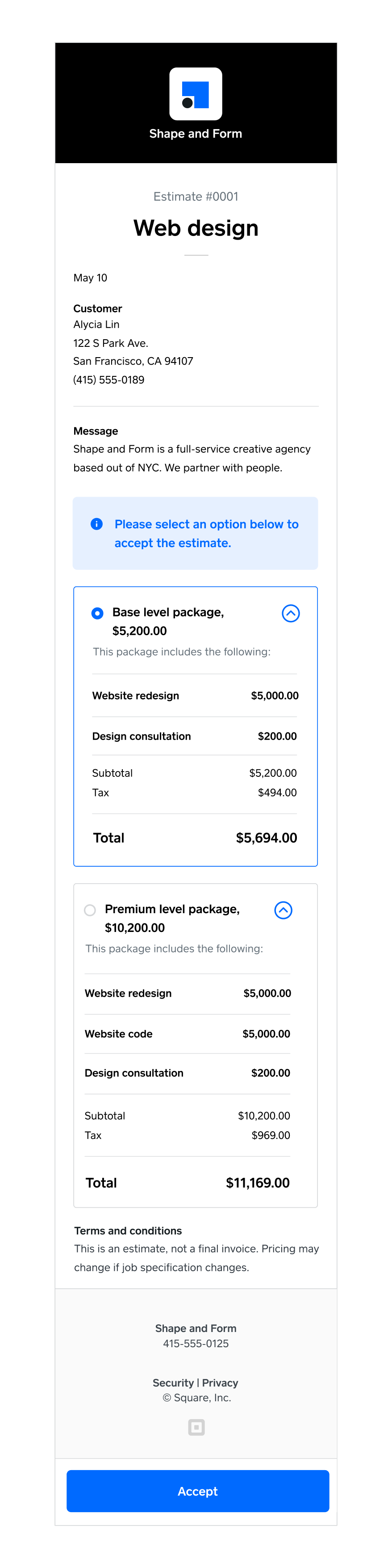 Free Invoice Software - Online Invoices | Square Invoices