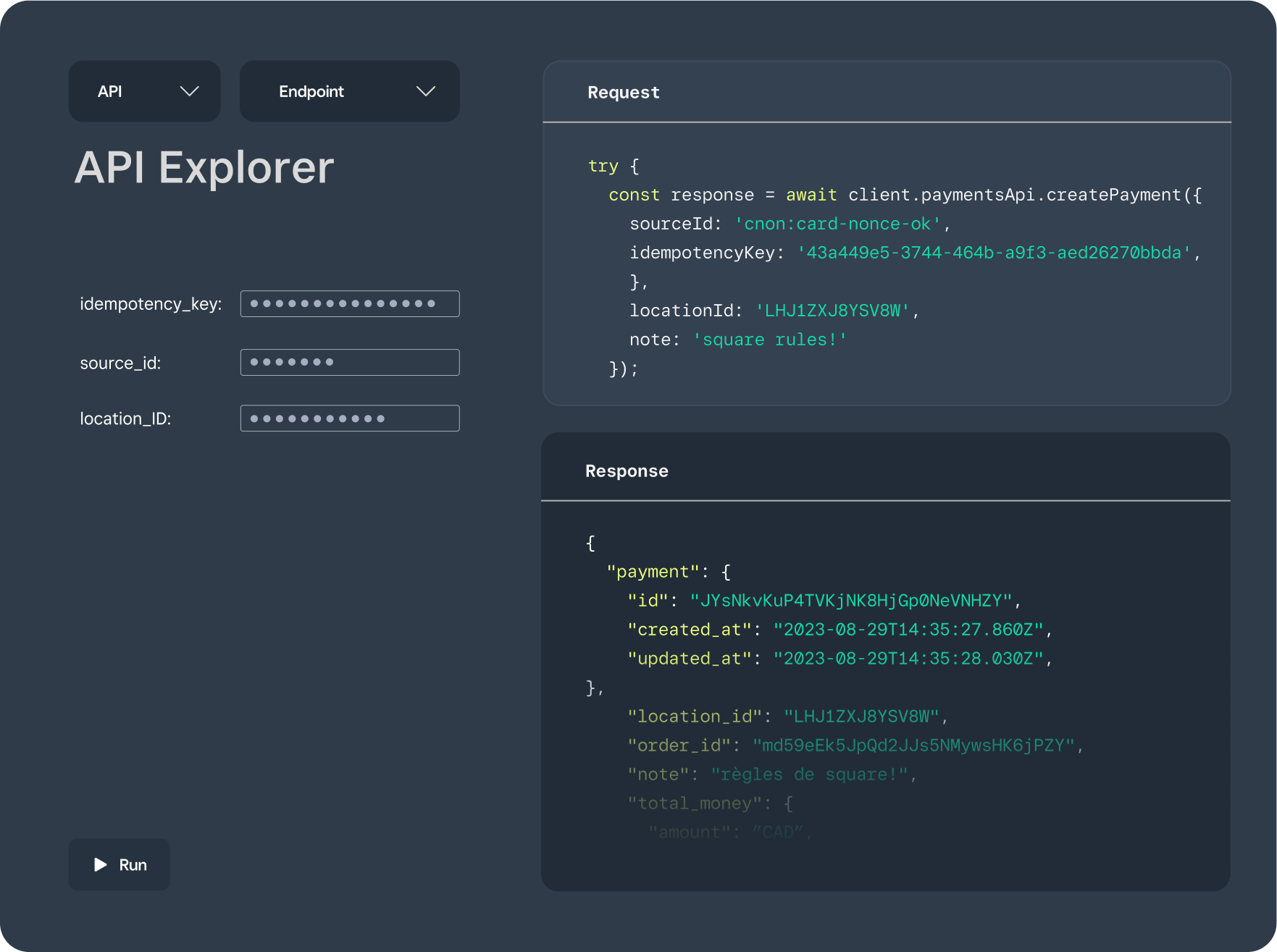 API et SDK Square : Créez des solutions personnalisées sur Square.