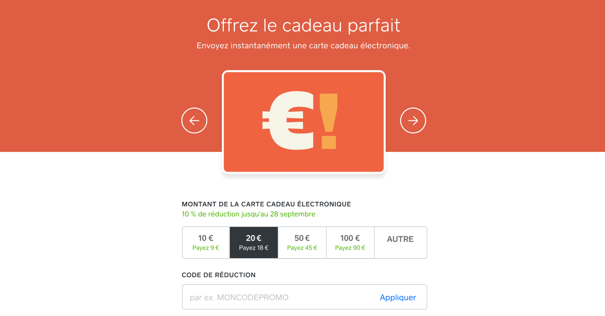 Vendre Des Cartes Cadeaux