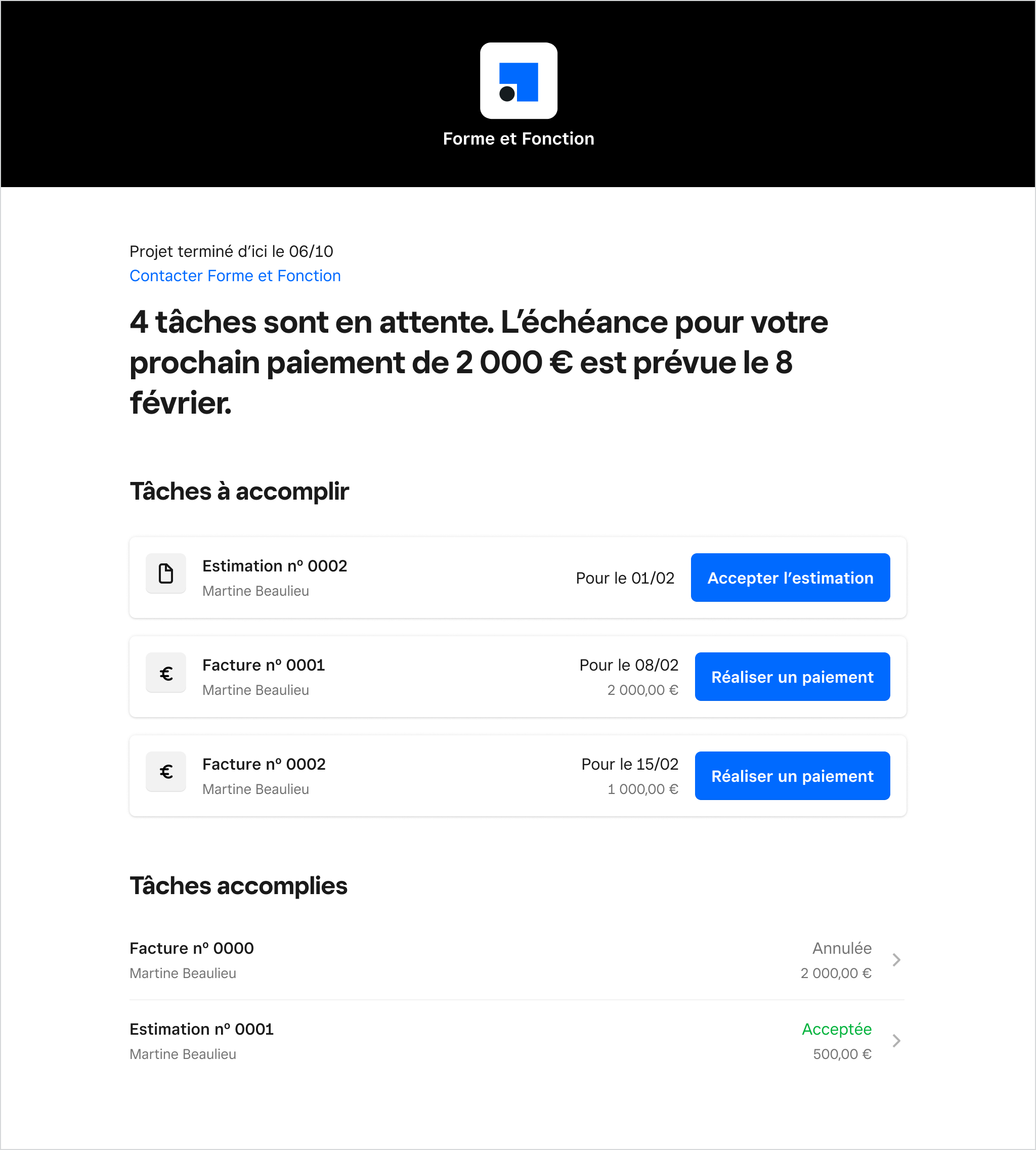 Fonctionnalités de Factures Square pour votre entreprise