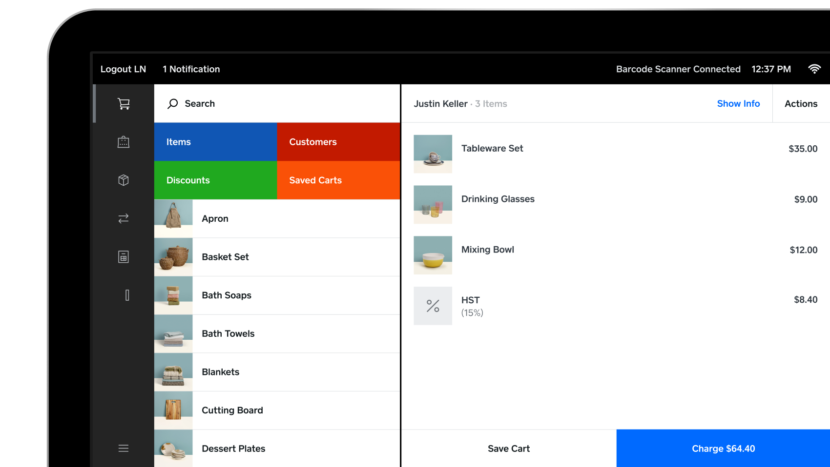 Fully Integrated POS Register | Square Register