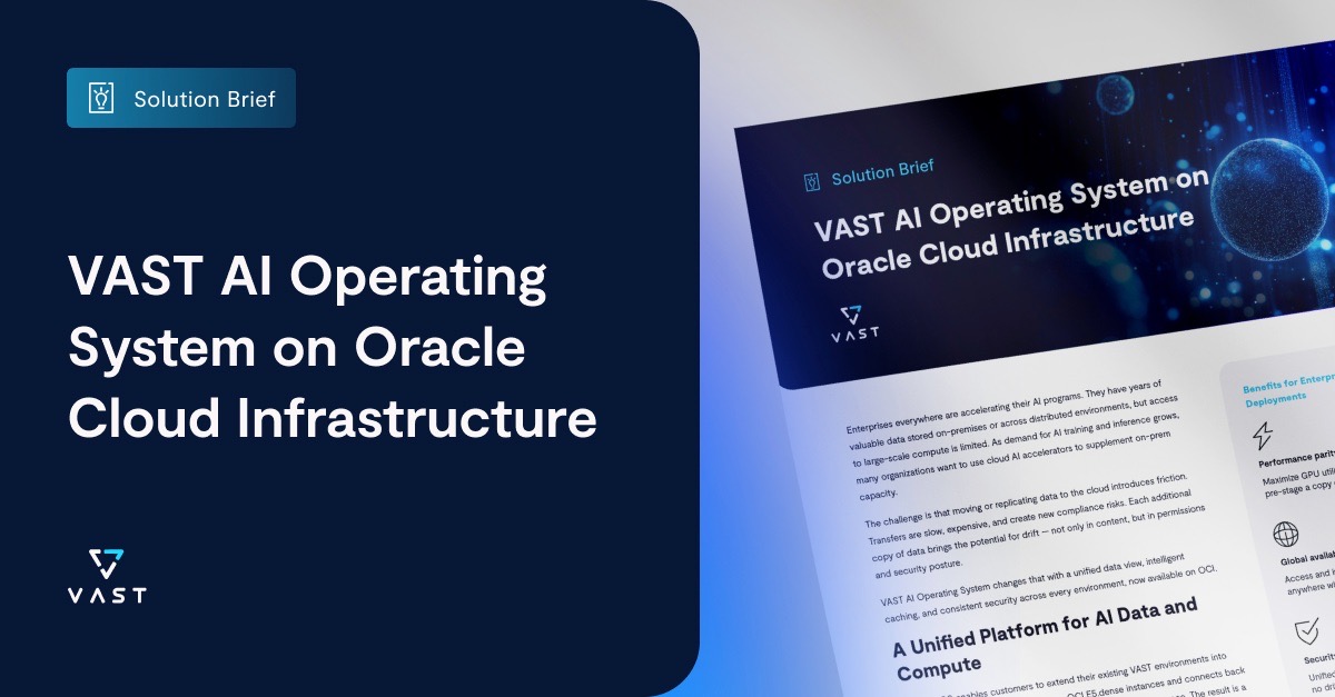 VAST AI Operating System on Oracle Cloud Infrastructure - VAST Data