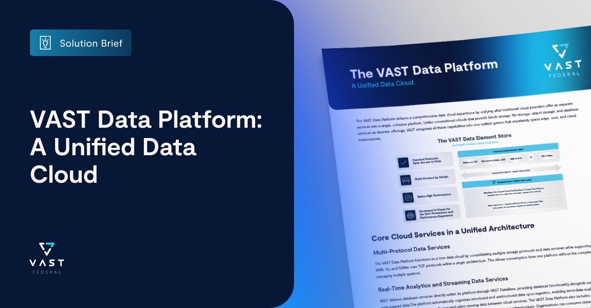 VAST Data Platform: A Unified Data Cloud - VAST Data