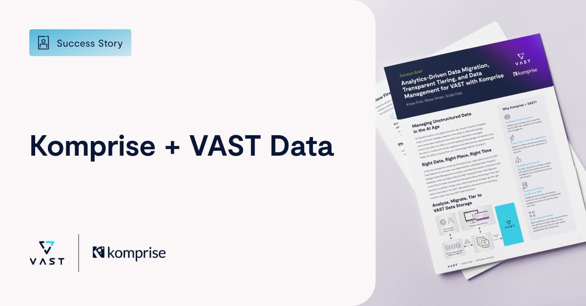 Data Management for VAST Data with Komprise - VAST Data