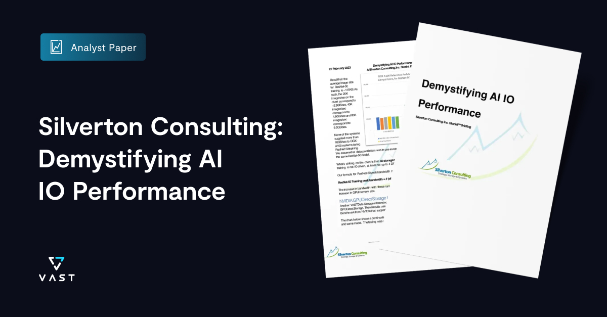 Demystifying Artificial Intelligence IO Performance Demystifying Artificial Intelligence IO Performance