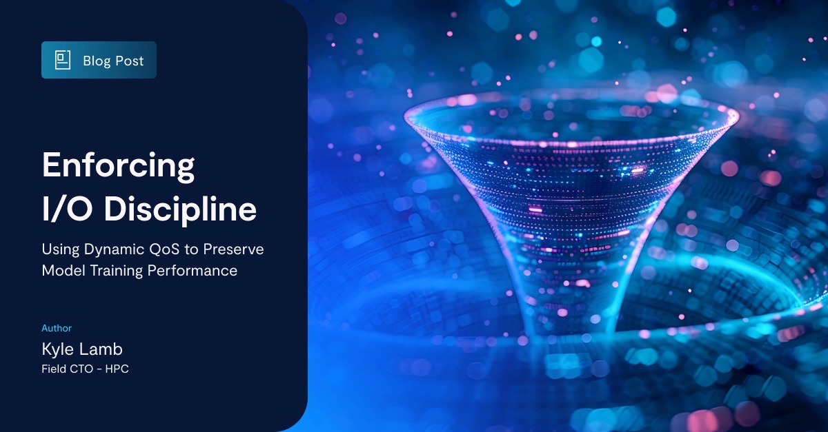 Using Dynamic QoS to Preserve Model Training Performance - VAST Data