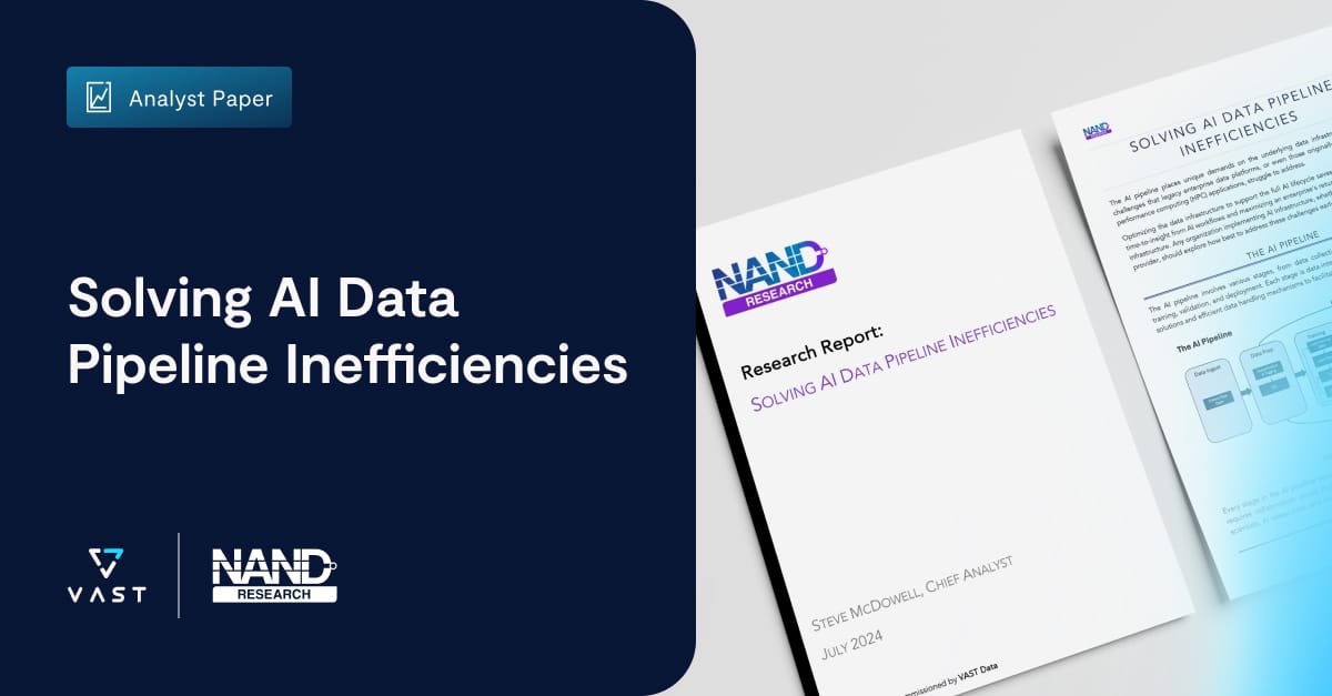 NAND Research Report: Solving AI Data Pipeline Inefficiencies