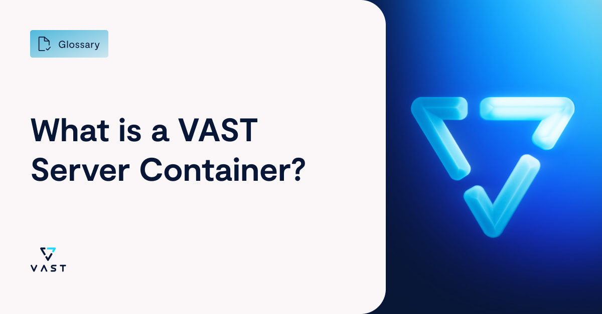 What is a VAST Server Container?