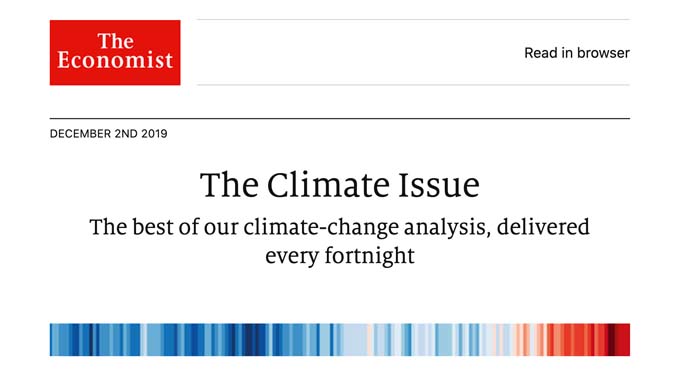 The Economist Group - The Economist launches “The Climate Issue” newsletter