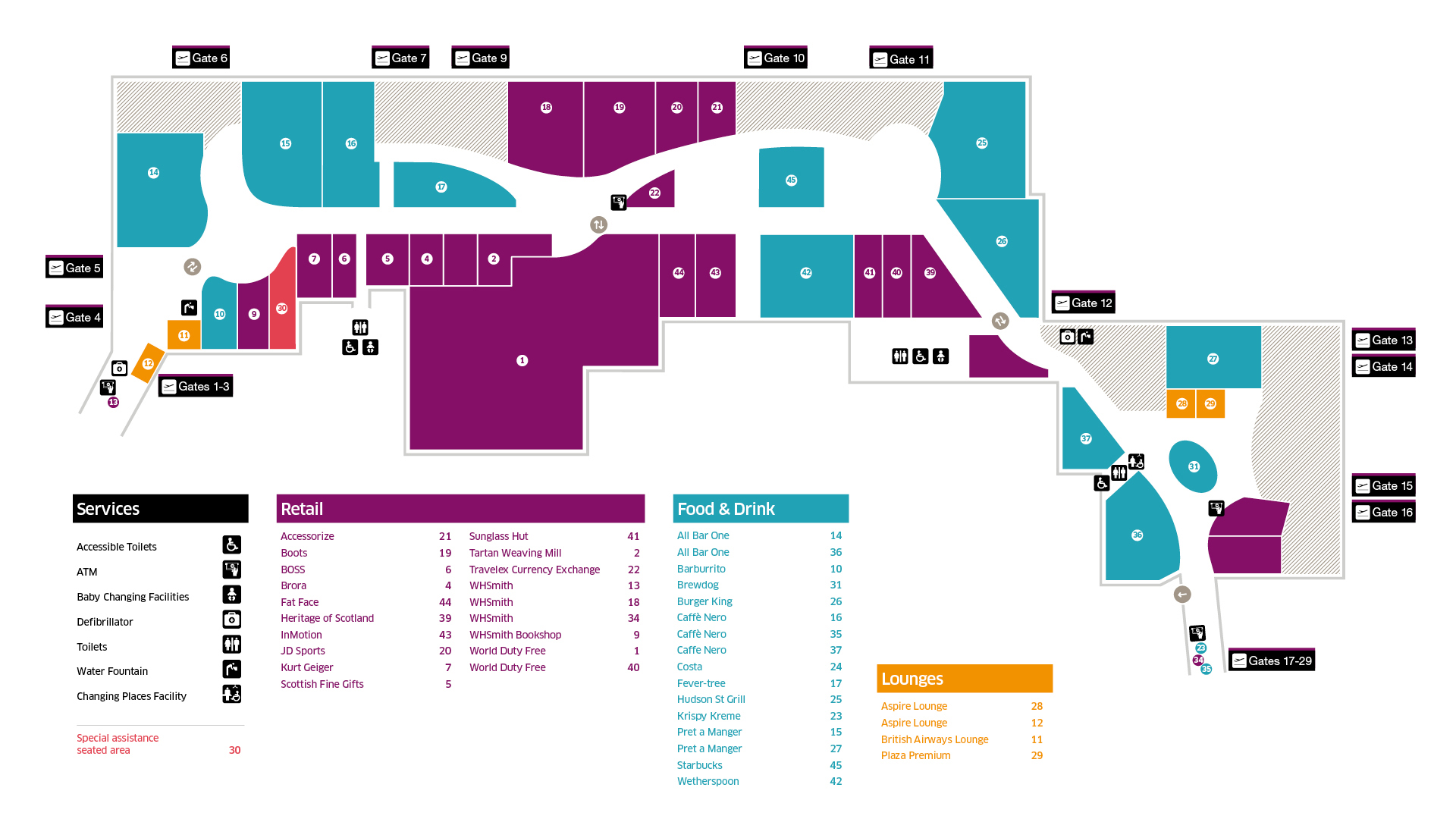 Airport maps | Edinburgh Airport