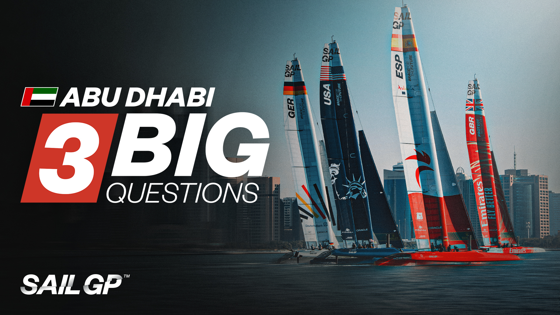 3 Big Questions | The Preview Ahead of SailGP in Abu Dhabi