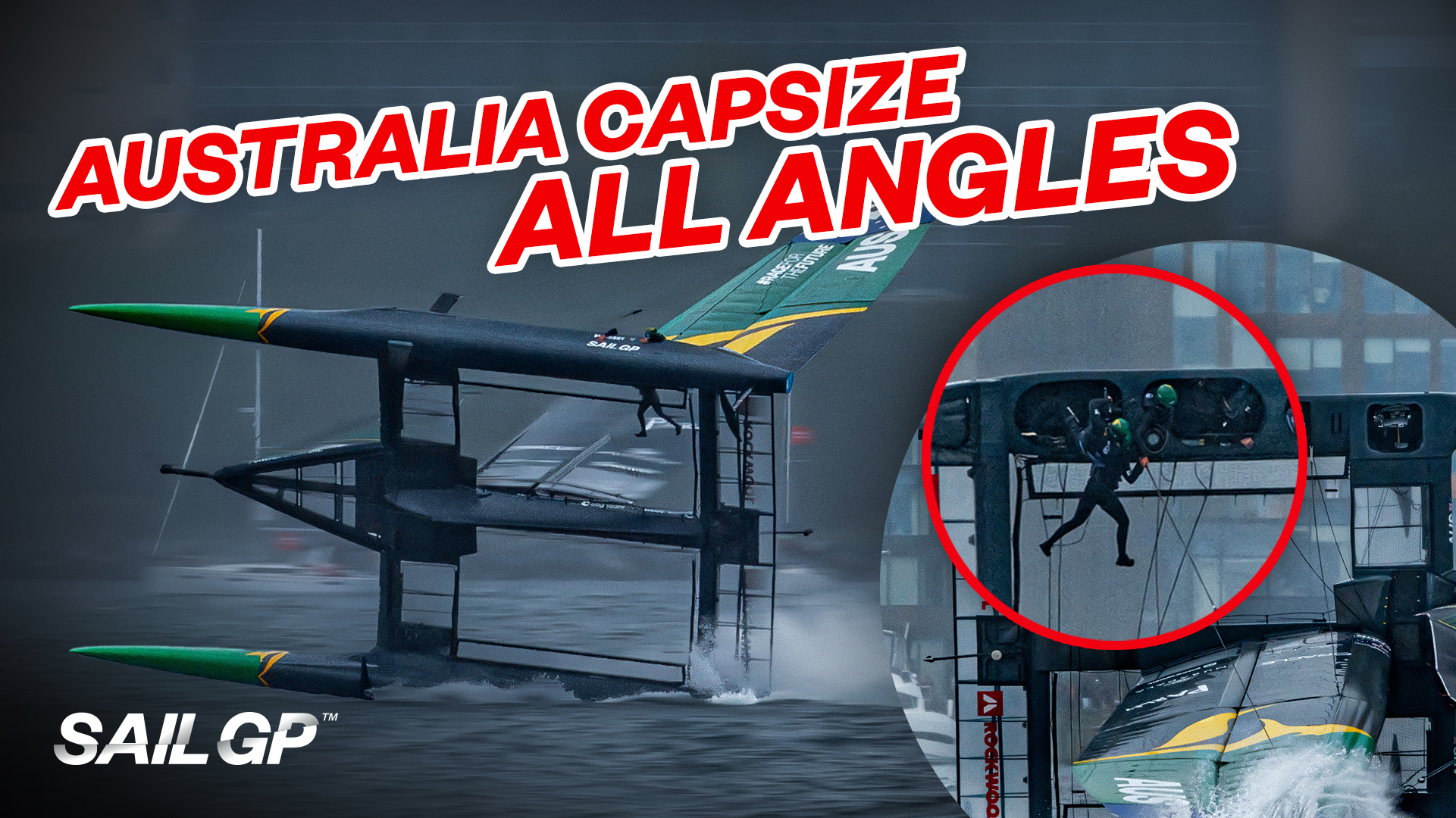 WATCH: ALL the angles from Australia's HUGE capsize in Halifax